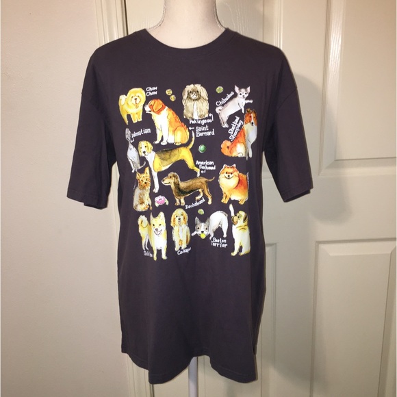 SHEIN | Tops | Shein Dog Breeds Graphic Tee | Poshmark